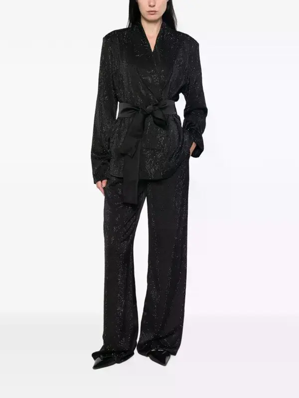 TWENTY FOURHAITCH Embellished Belted Jacket