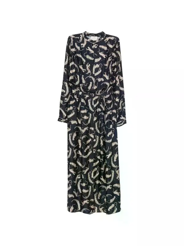 FORTE_FORTE Leopard-print Midi Dress