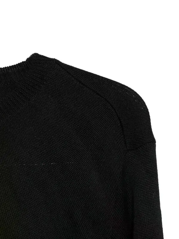 Comme Des Garçons Asymmetric-hem Sweater - Black