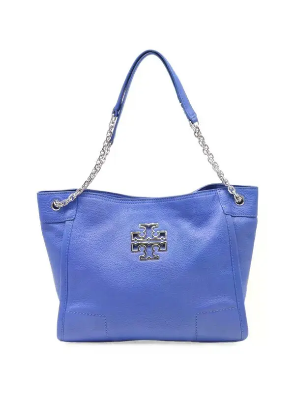 Tory Burch Britten Chain Tote Bag - Blue