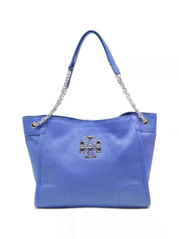 Tory Burch Britten Chain Tote Bag - Blue
