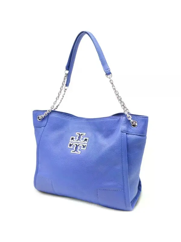 Tory Burch Britten Chain Tote Bag - Blue