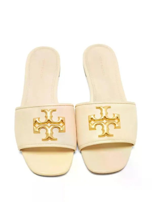 Tory Burch Eleanor Double T Logo Plaque Flat Sandals