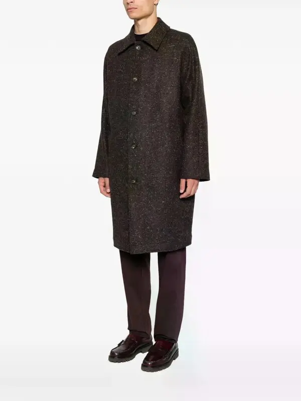 Eleventy Flecked Single-breasted Coat
