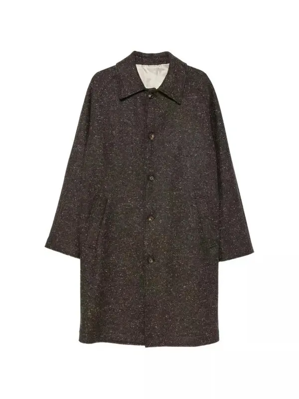 Eleventy Single-breasted Flecked Coat