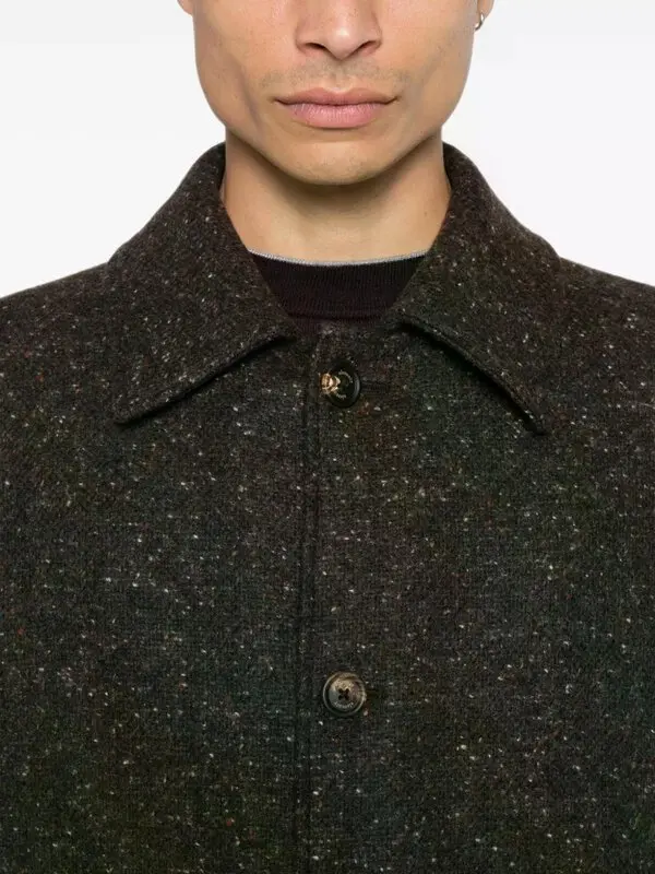 Eleventy Single-breasted Flecked Coat
