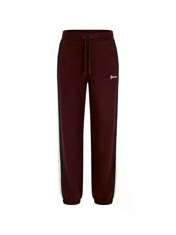 Guess Side-stripe Drawstring Track Pants - Red