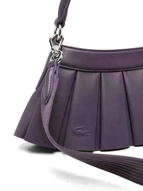 Lacoste Pleated Leather Tote Bag