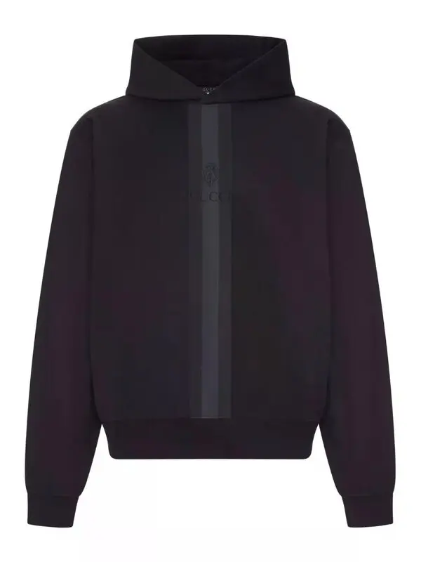 Gucci Logo-print Striped Hoodie - Black