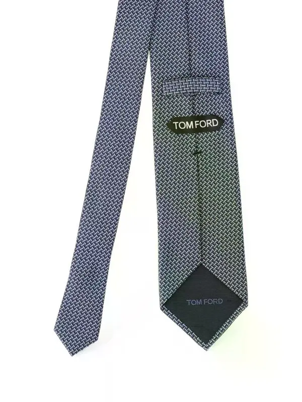 TOM FORD Micro-patterned Silk Tie