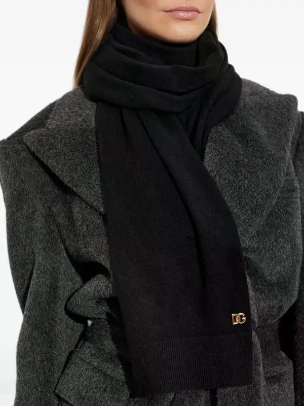 Dolce & Gabbana Dg Logo Cashmere Scarf