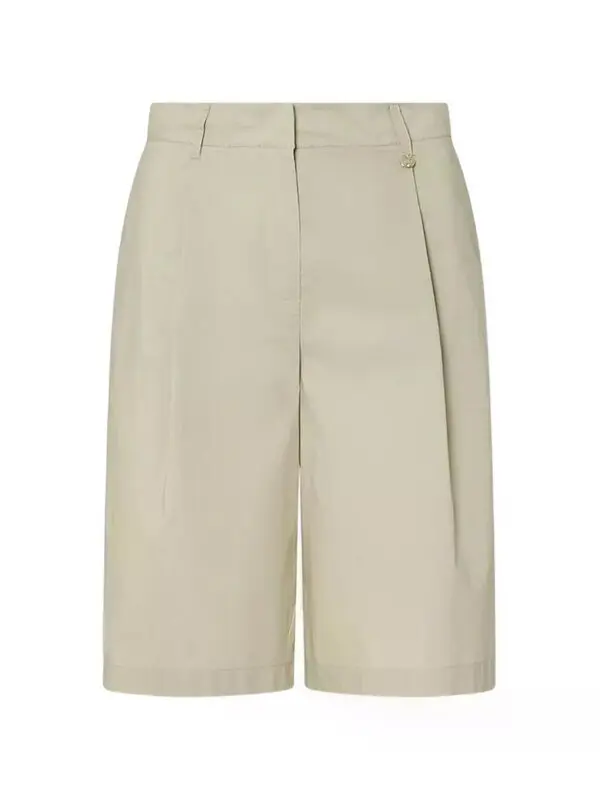 Liu Jo Poplin Bermuda Shorts - Grey