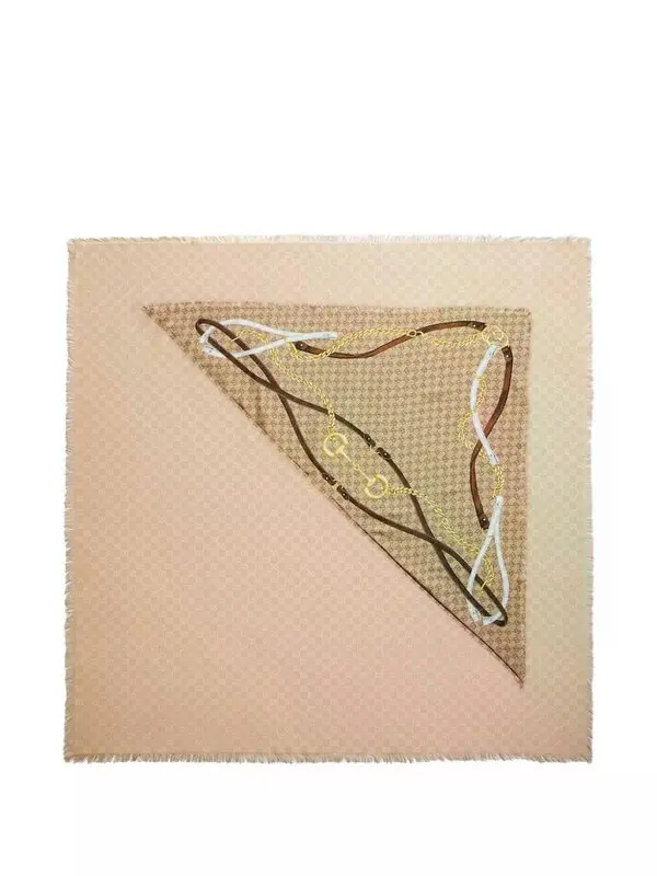 Gucci Gg Wool Silk Jacquard Cape