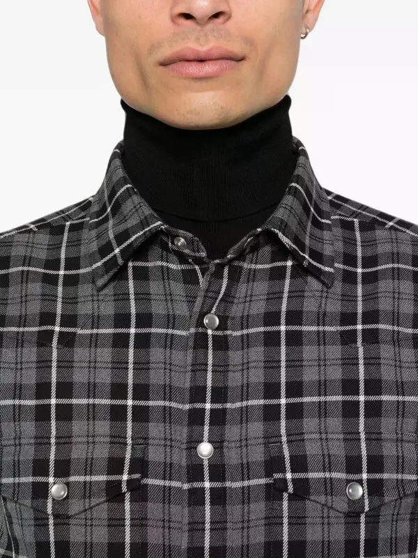 TOM FORD Check-pattern Button-down Shirt