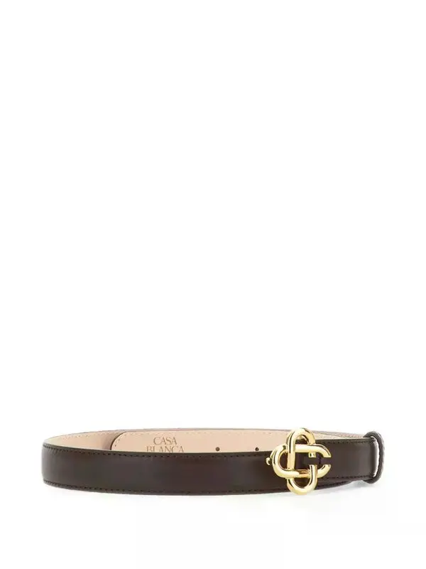 Casablanca Logo-buckle Leather Belt