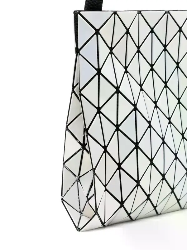 Issey Miyake Geometric Panel Shoulder Bag - White