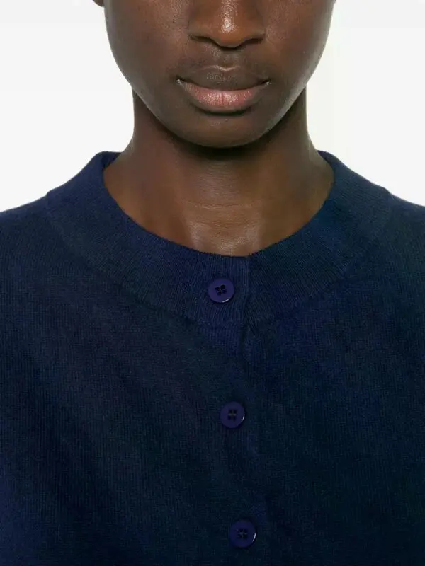 LE PETIT PULLE Button-up Crew-neck Cardigan