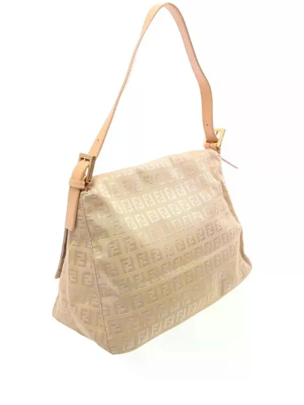 Fendi 1990-2000 Zucchino Canvas Mamma Forever Shoulder Bag