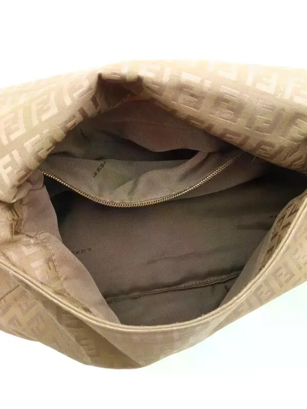 Fendi 1990-2000 Zucchino Canvas Mamma Forever Shoulder Bag