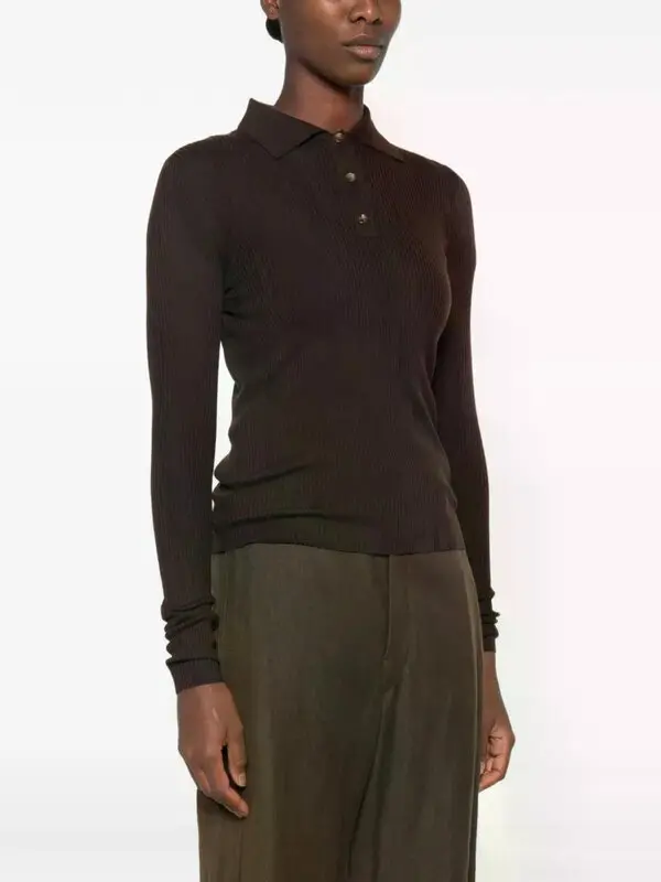 JCSOPHIE Pisa Ribbed-knit Polo