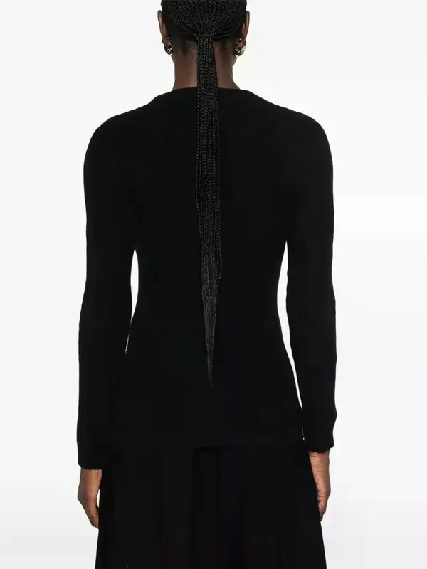KUJTEN Ribbed-knit Crew-neck Sweater