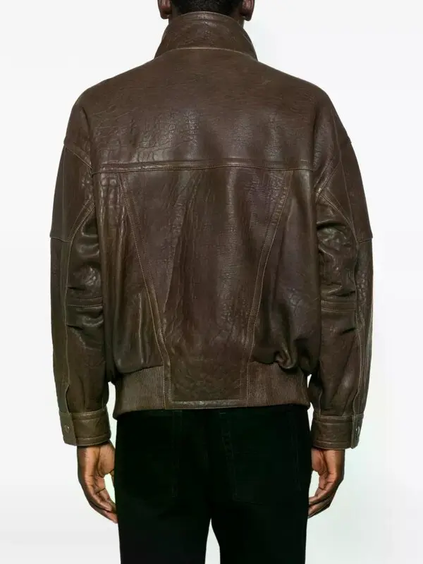 PETAR PETROV Grained Leather Jacket