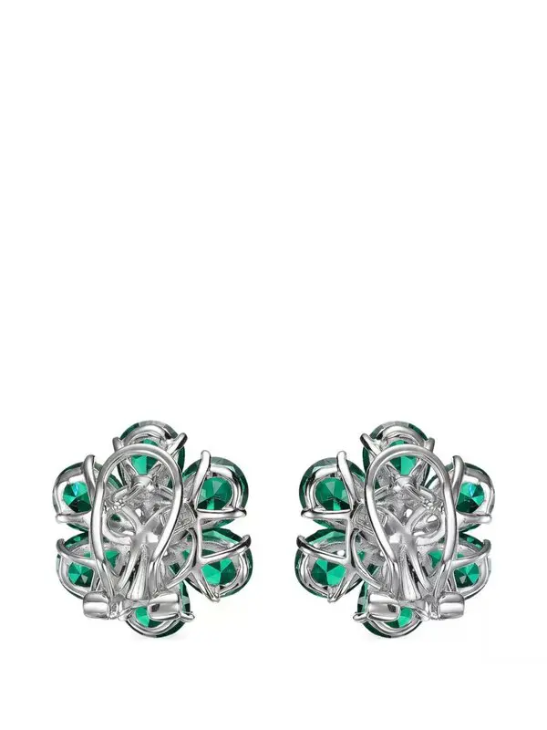 ANABELA CHAN Emerald Marguerite Daisy Earrings