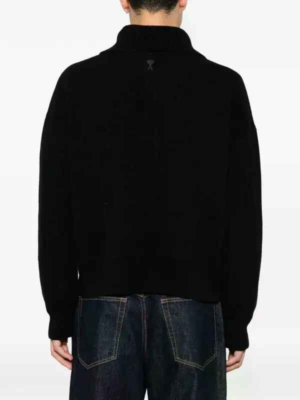 AMI Paris De Coeur Button-down Sweater