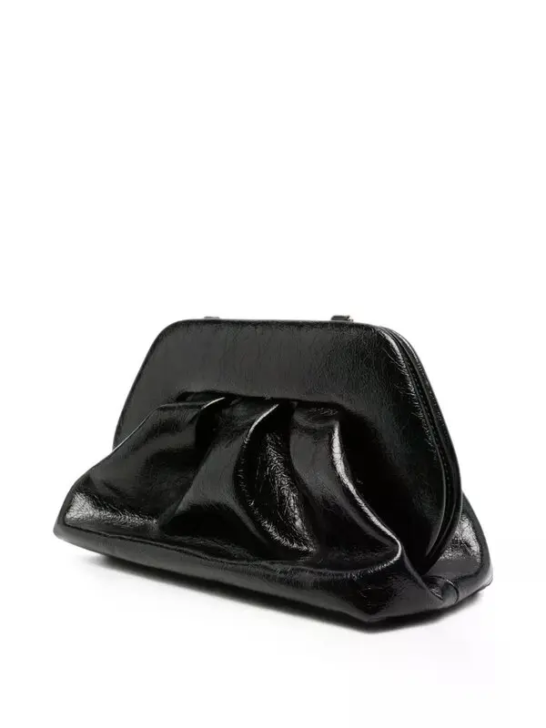THEMOIRE Crinkled-effect Ruched Clutch Bag