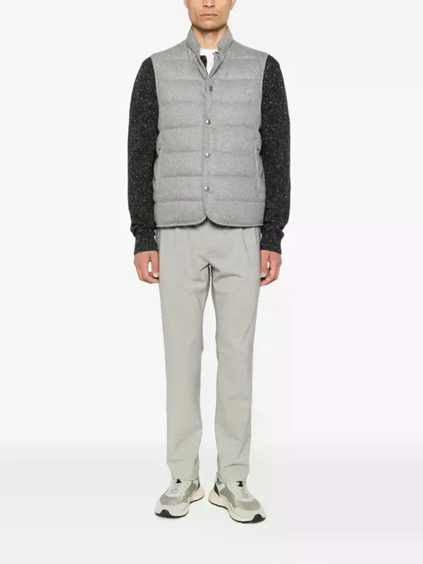Eleventy Quilted High-neck Gilet