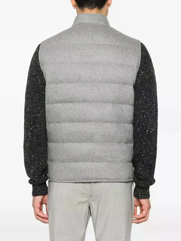 Eleventy Quilted High-neck Gilet
