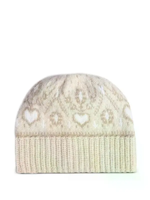 Khaite Avers Beanie In Ecru Multi