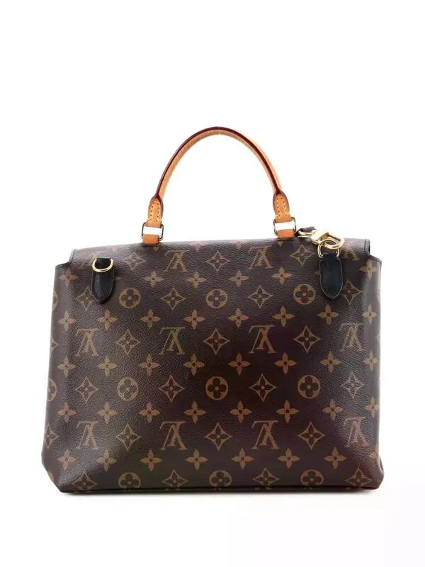 LOUIS VUITTON Marignan Monogram Canvas With Leather Shoulder Bag - Black
