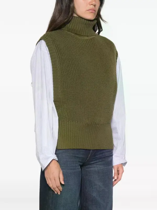NINE:INTHE:MORNING Virginia Turtleneck Knitted Vest