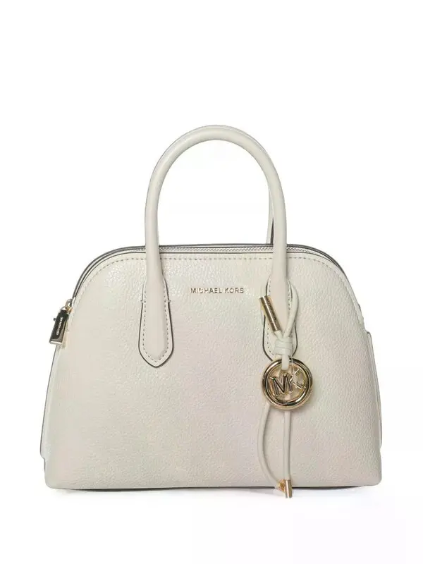 Michael Kors Dome Leather Satchel Bag - Neutrals