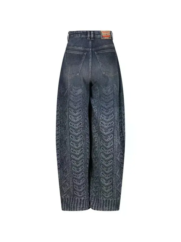 DIESEL® Cable-knit Print Jeans