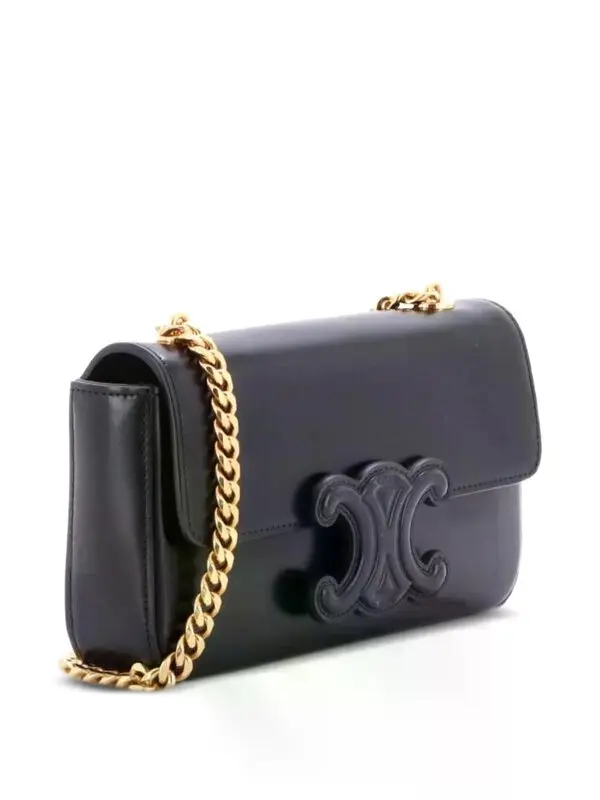 Celine Triomphe Chain Leather Small Shoulder Bag