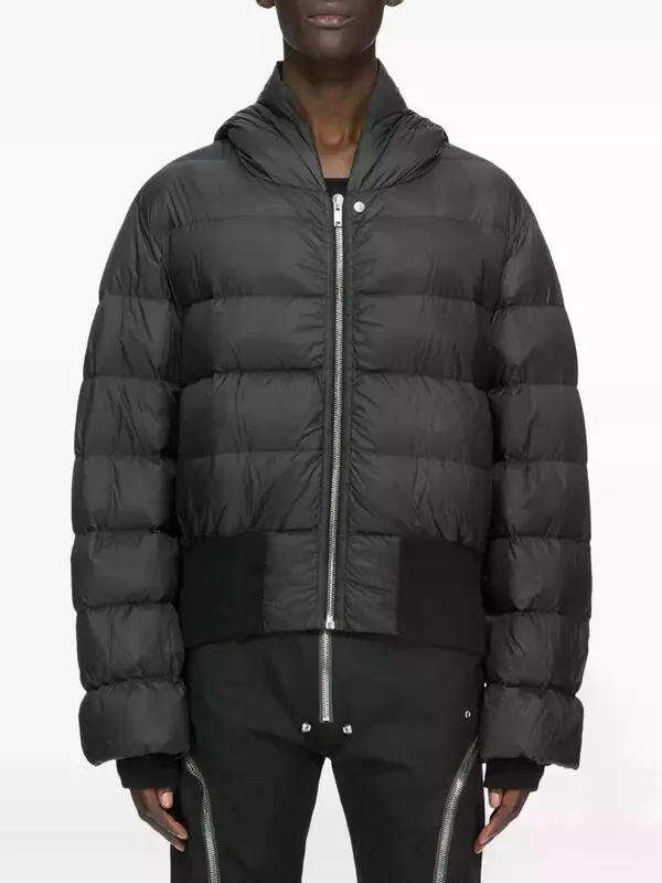 Rick Owens Hooded Jkt Padded Jacket - Black