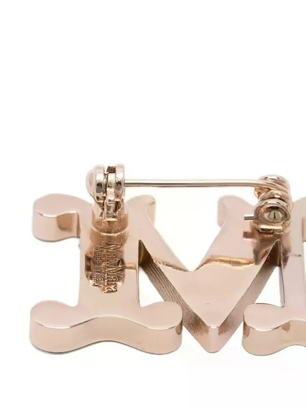 Max Mara M Logo-plaque Brooch