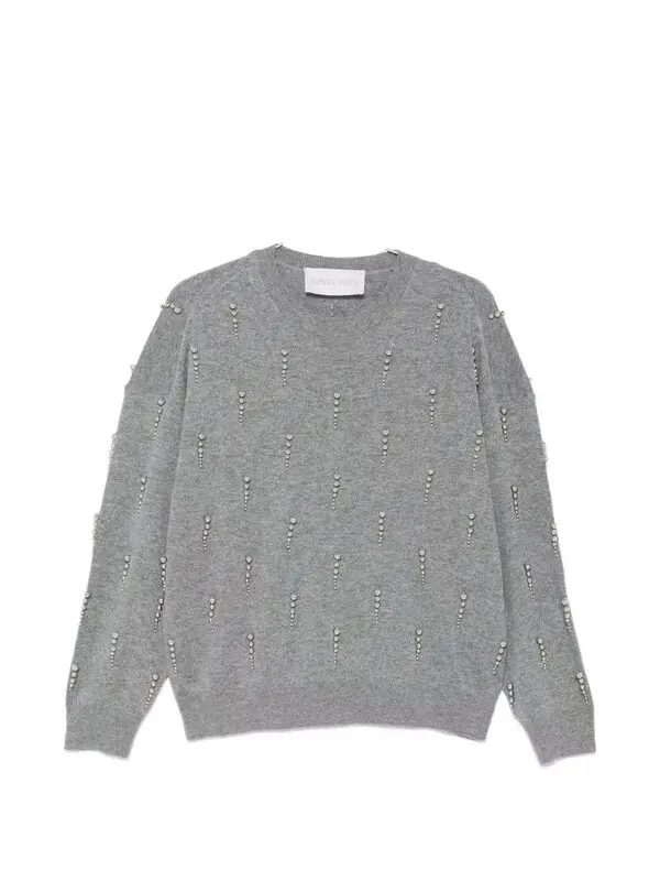 CIRCUS HOTEL Stud-embellished Knitted Sweater
