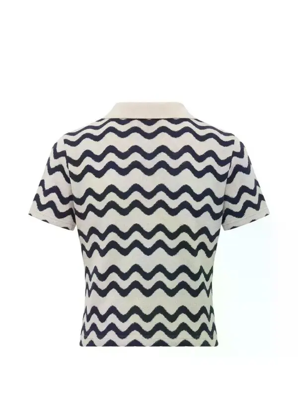 MC2 SAINT BARTH Lala Chevron-knit T-shirt