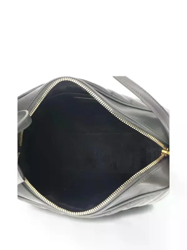 Saint Laurent Lou Camera Bag Matelasse Chevron Leather Small Crossbody Bag - Grey