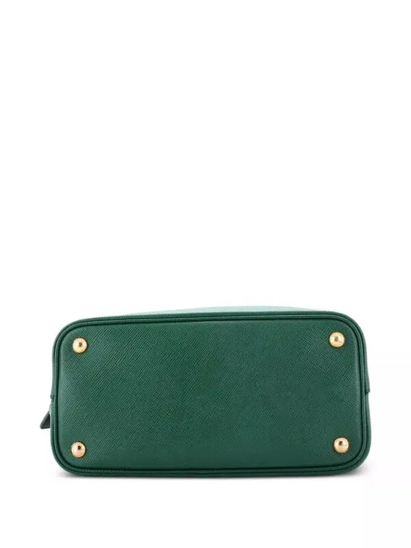 Prada Saffiano Leather Large Bucket Bag - Green