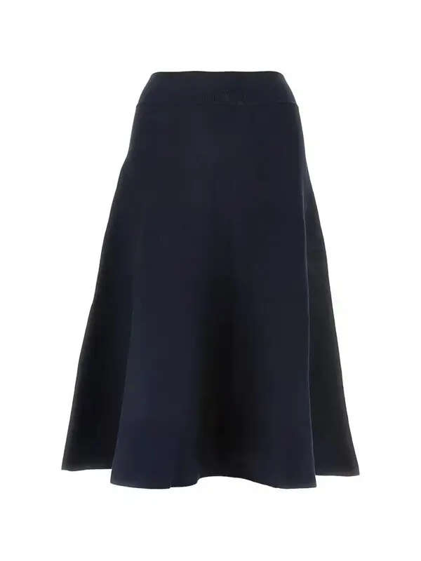 THE FRANKIE SHOP A-line Knit Skirt - Blue