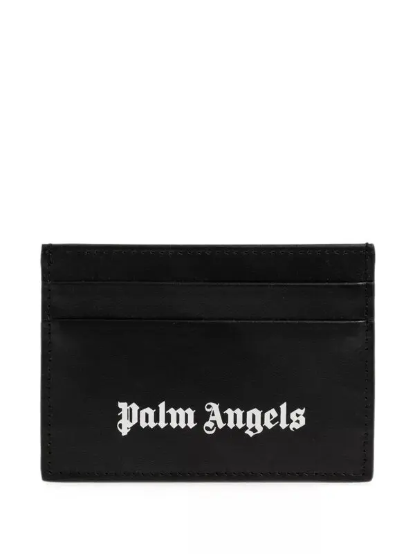 Palm Angels Logo-print Card Holder - Black
