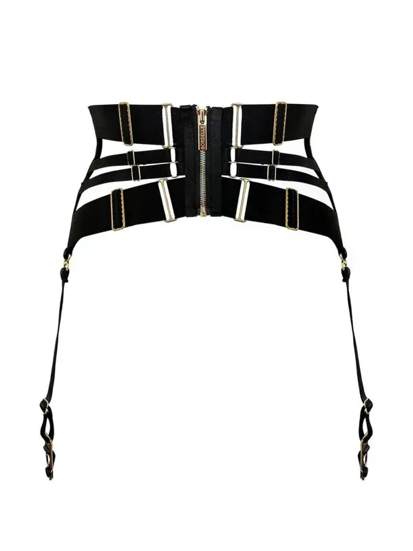 BORDELLE Signature Elastic Panelled Cincher - Black