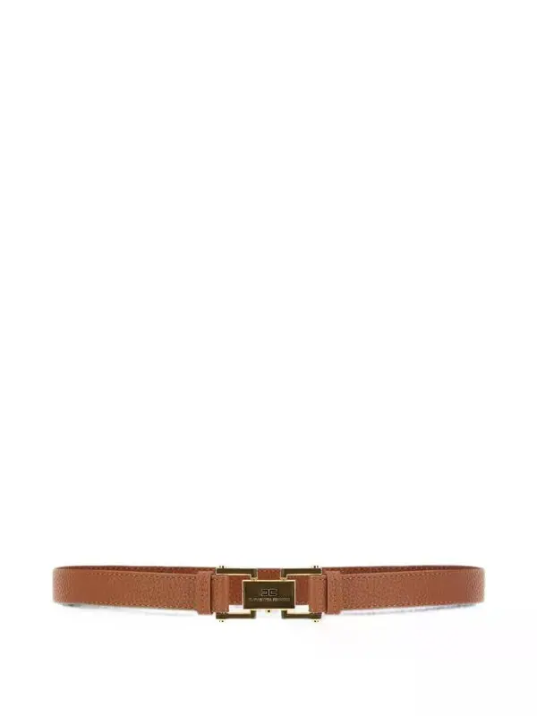 Elisabetta Franchi Logo Belt - Brown