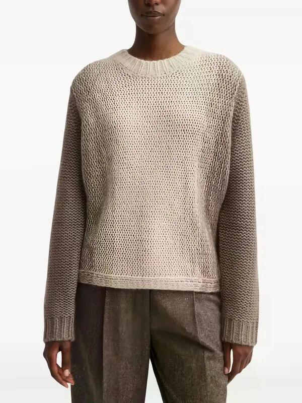 Iris Von Arnim Jubilea Degradé Plain-knit Sweater