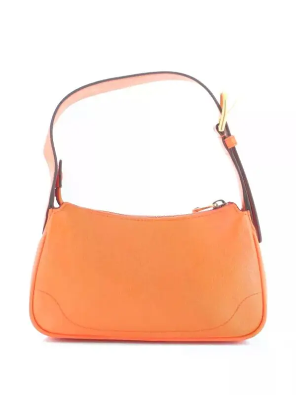 Gucci Aphrodite Leather Mini Shoulder Bag - Orange