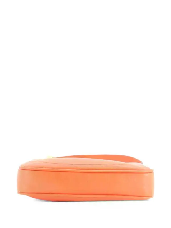 Gucci Aphrodite Leather Mini Shoulder Bag - Orange
